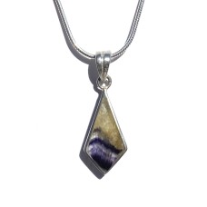 Small Diamond Shaped Pendant - Blue John Cavern